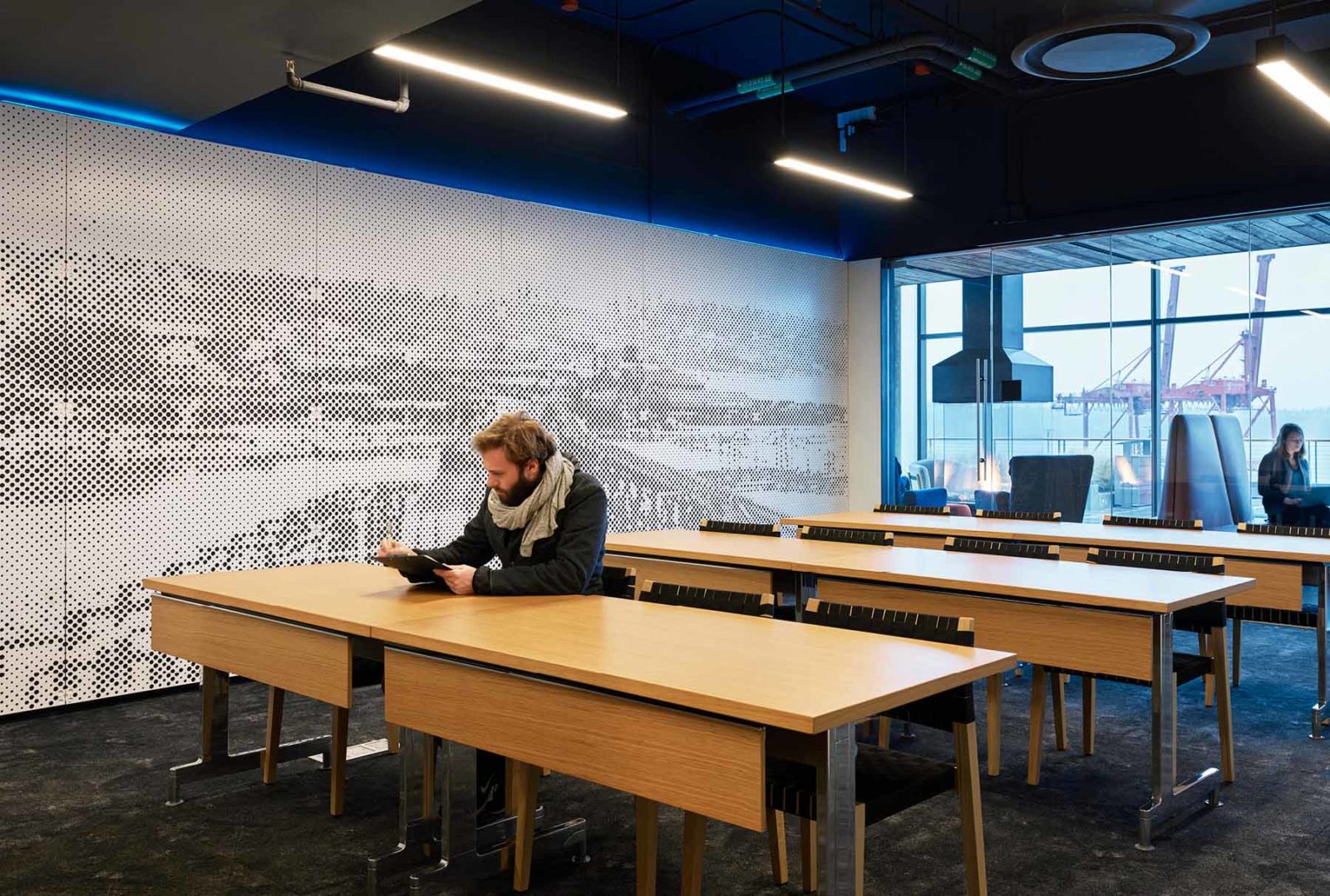 Interior Perforated Metal Panels - Graphic Perf® Photoreal Interior