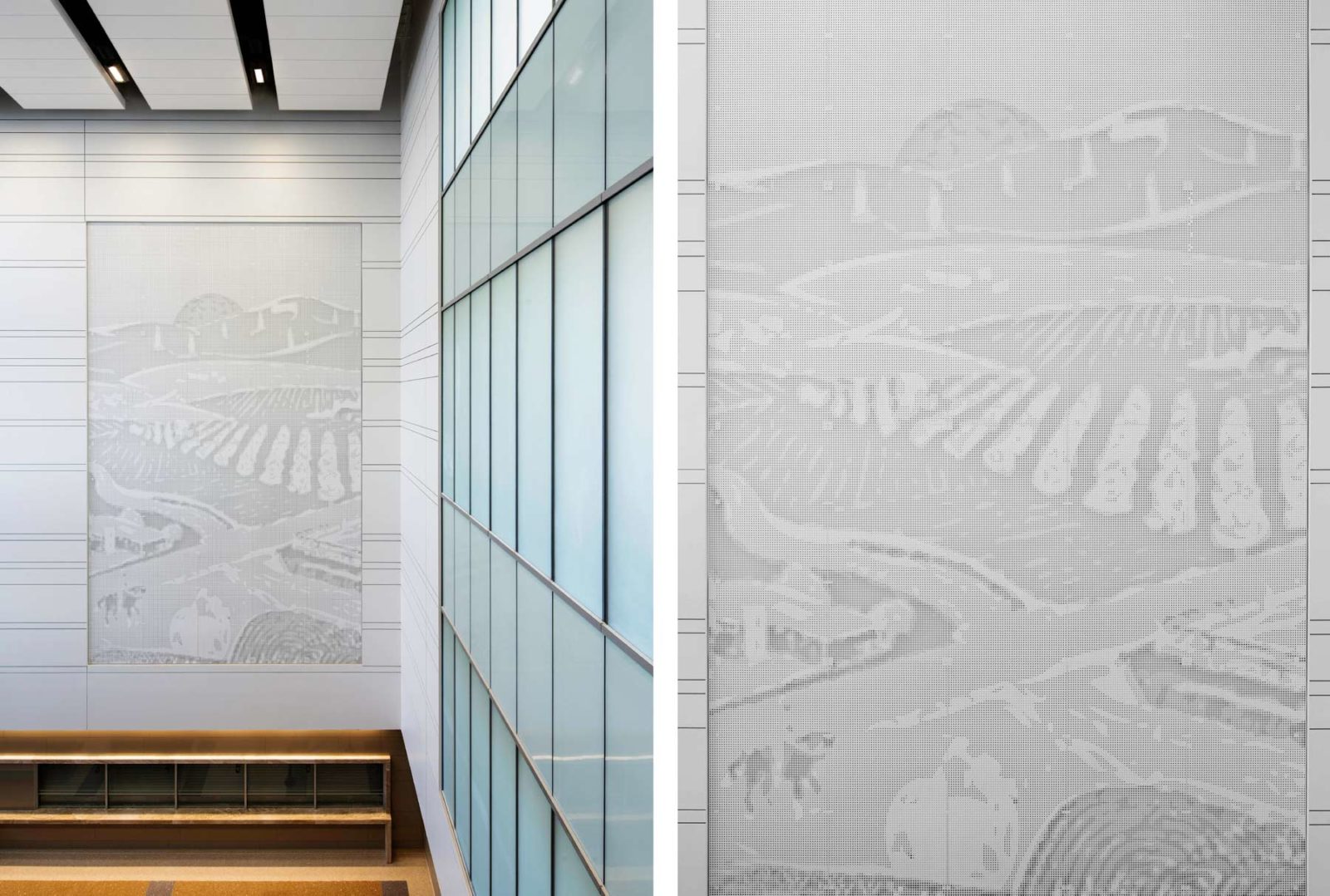 Interior Perforated Metal Panels - Graphic Perf® Photoreal Interior