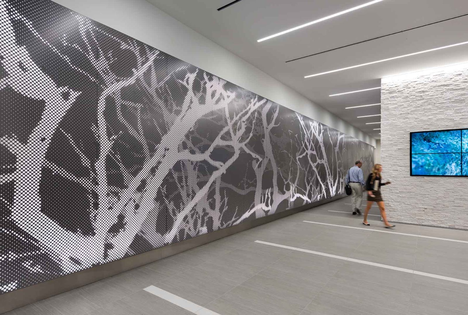 Interior Perforated Metal Panels - Graphic Perf® Photoreal Interior