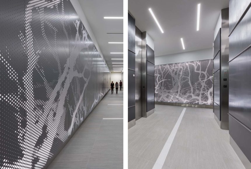 Interior Perforated Metal Panels - Graphic Perf® Photoreal Interior