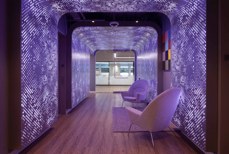 Interior Perforated Metal Panels - Graphic Perf® Photoreal Interior