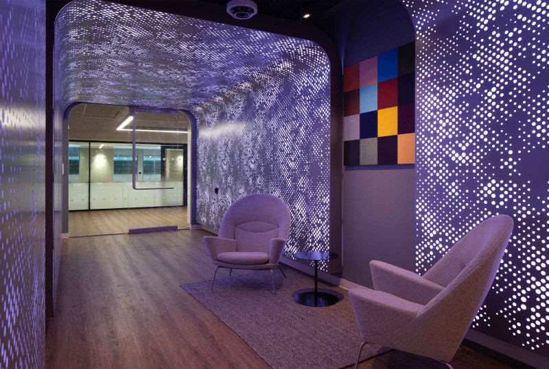 Interior Perforated Metal Panels - Graphic Perf® Photoreal Interior