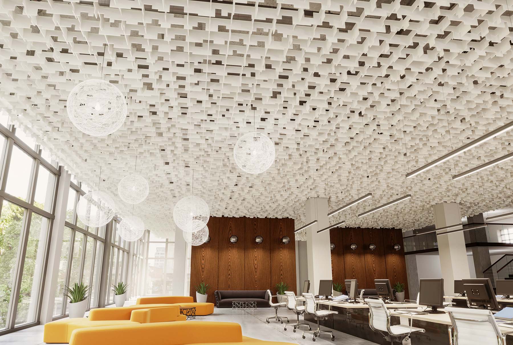 Arktura SoftGrid® - Skyline - Standard Ceiling Systems - Acoustical
