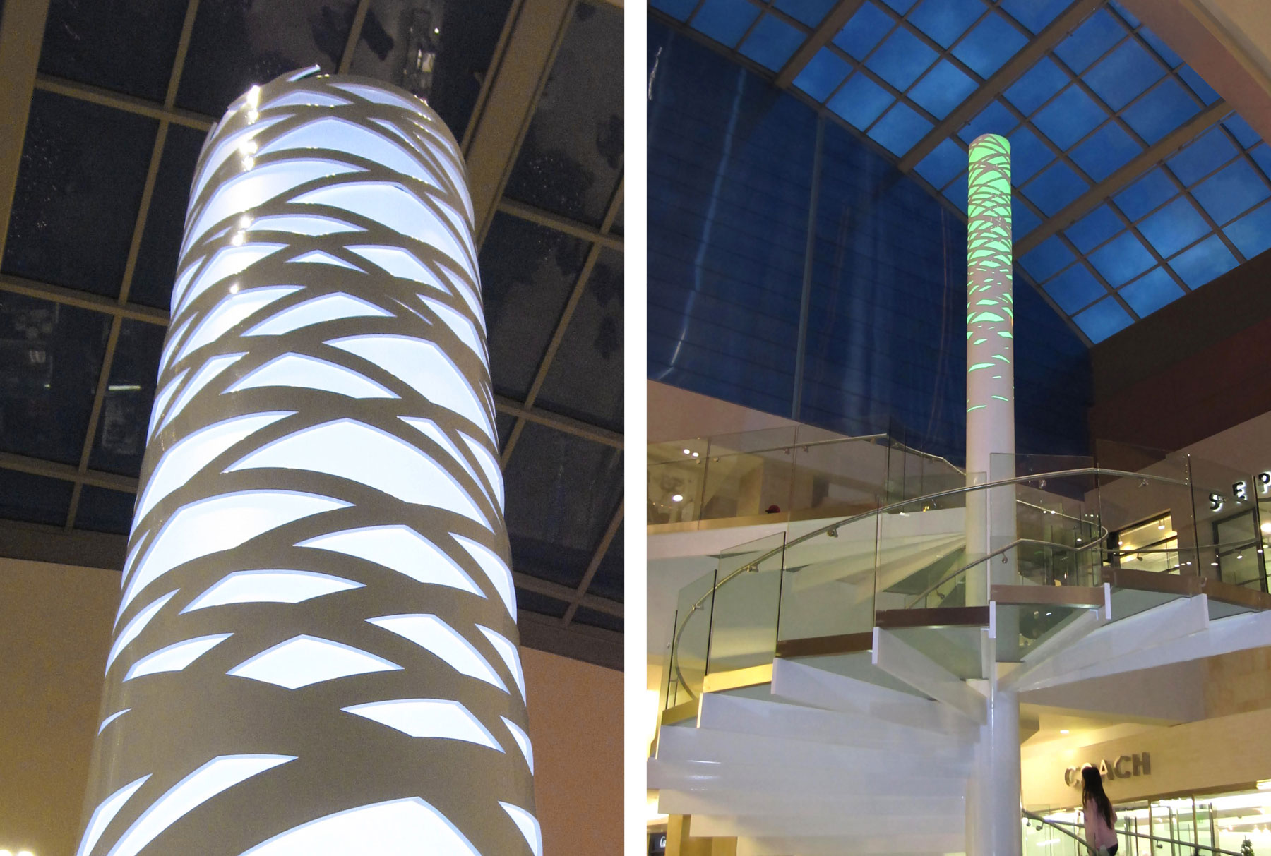 Illuminated Pillar - Arktura Strand Tower