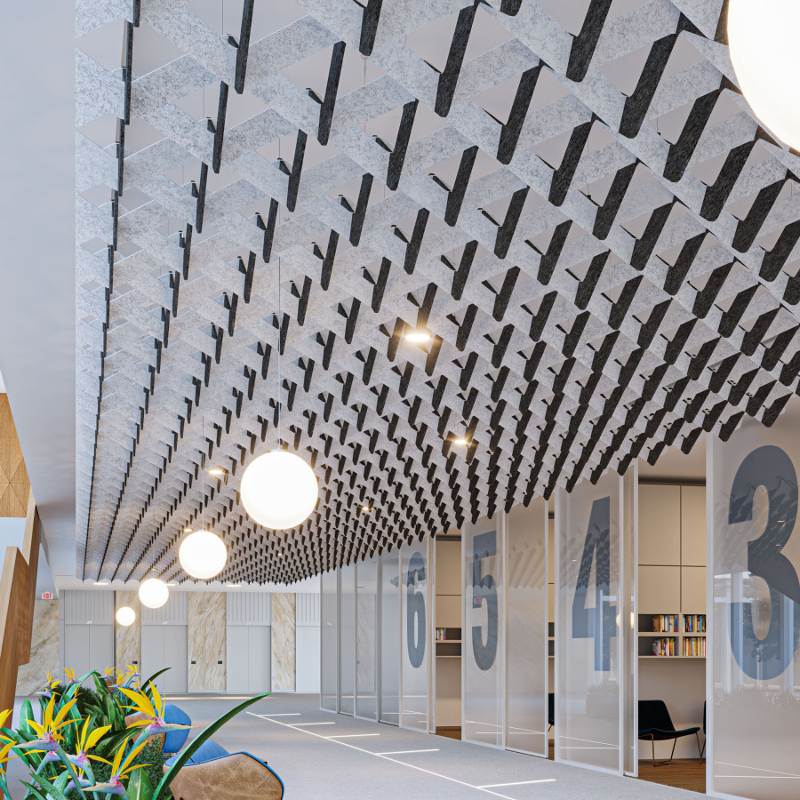 Wave Acoustic Panels - Arktura SoftGrid® WAVE