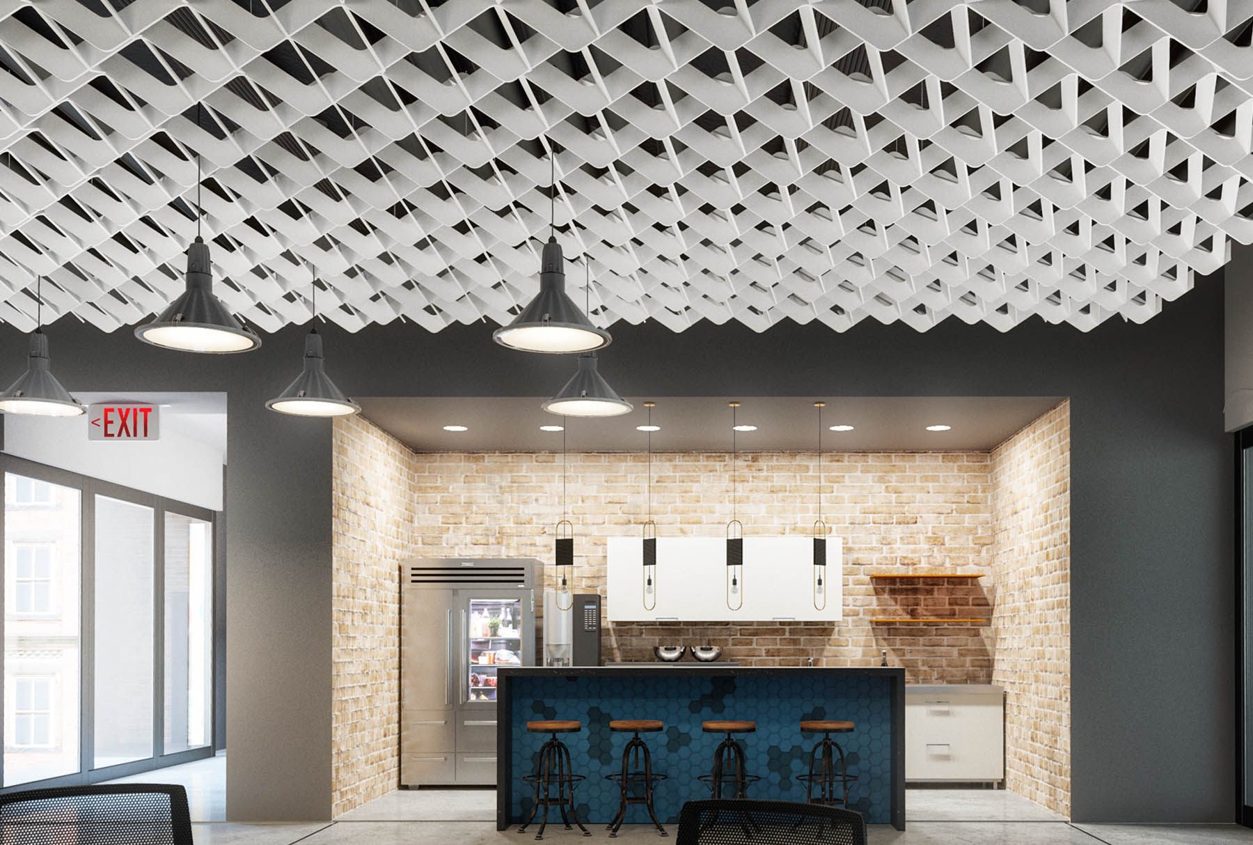 Wave Acoustic Panels - Arktura SoftGrid® WAVE