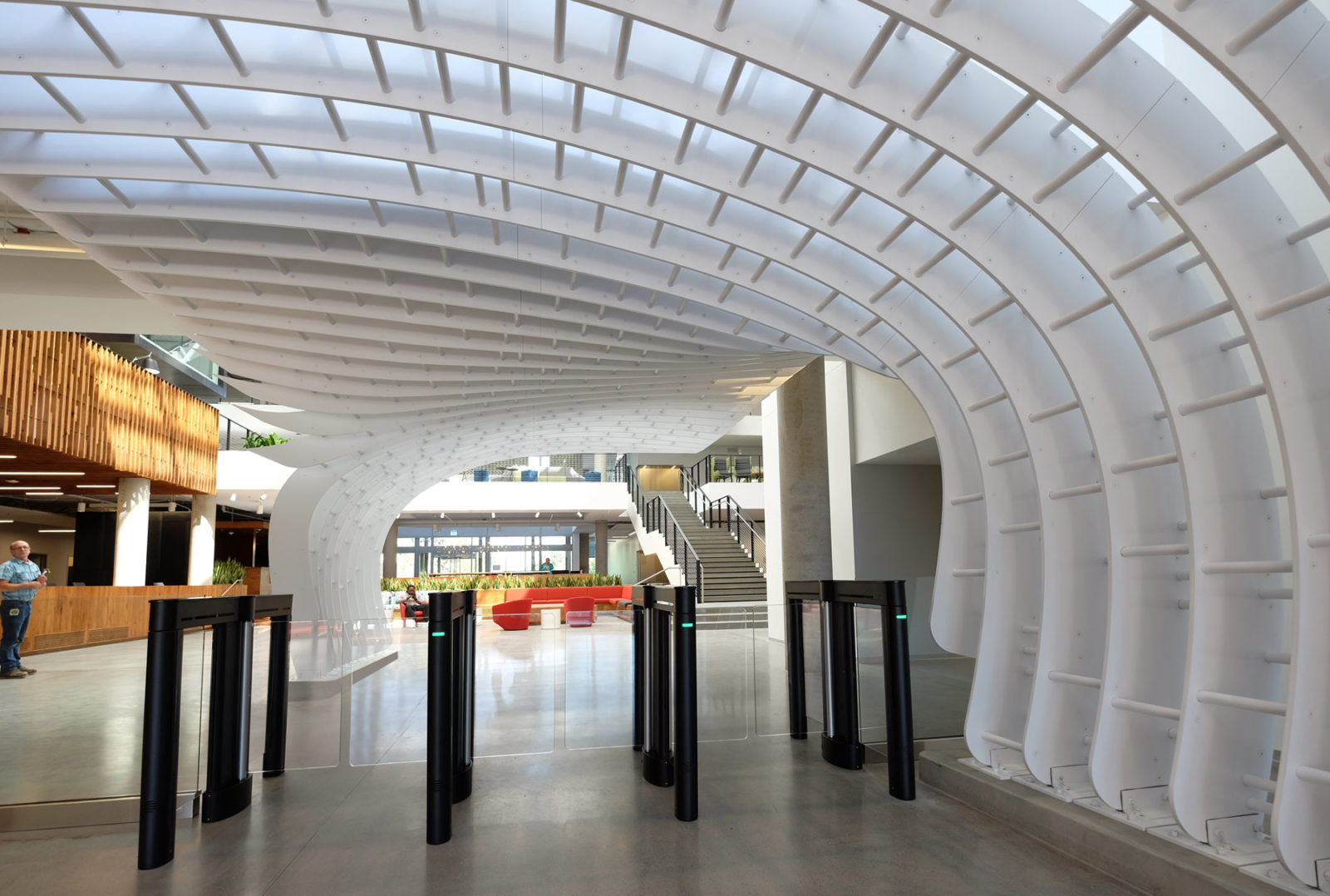 Interior Canopy | Entry Portal, Microsoft - Arktura