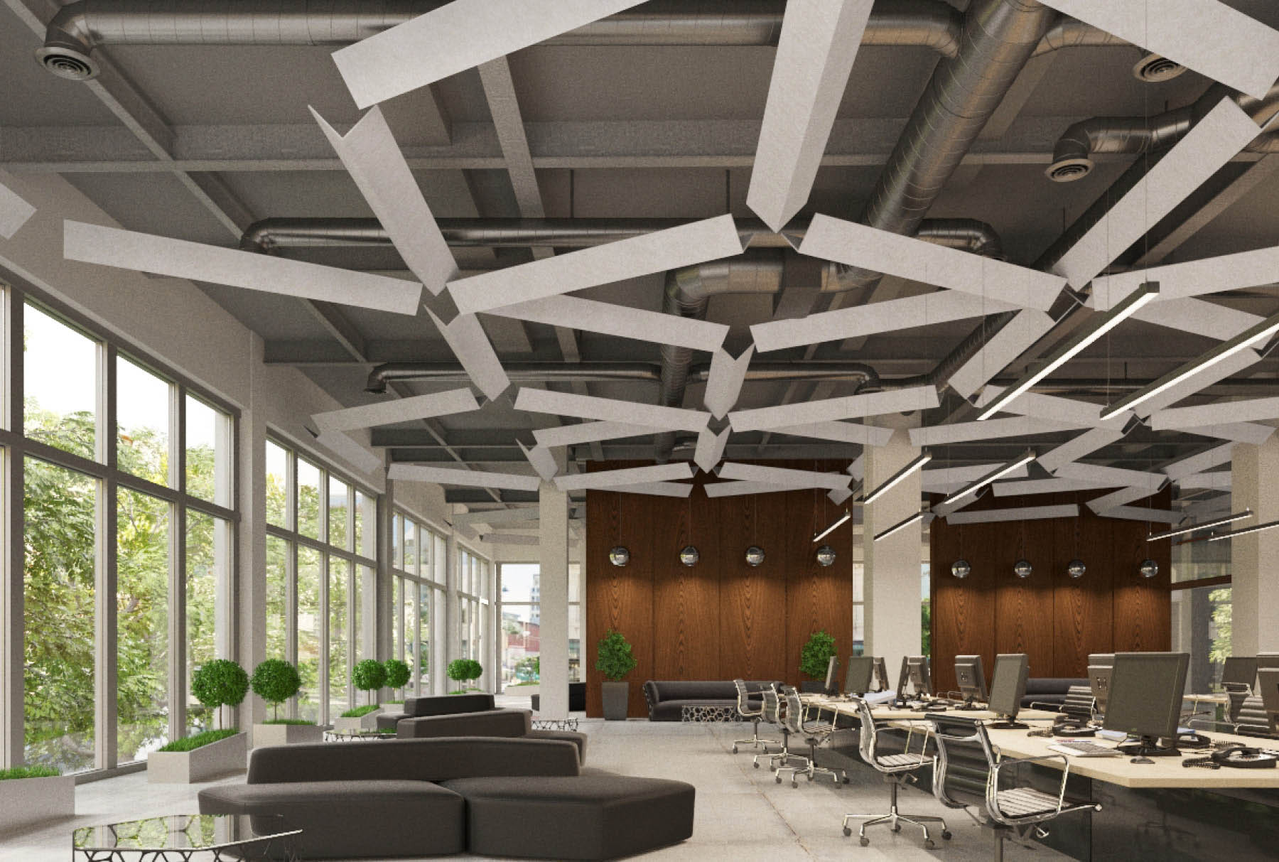 Standard Ceiling Systems - Acoustical - Arktura SoundAngle®