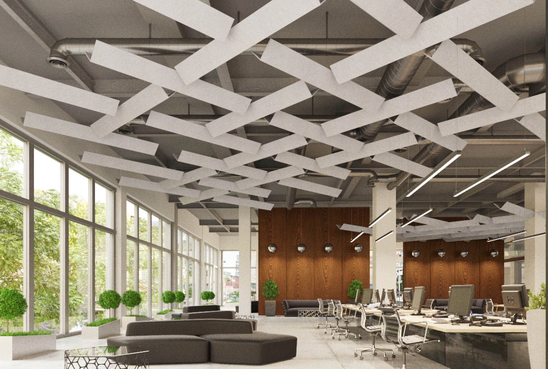 Standard Ceiling Systems - Acoustical - Arktura SoundAngle®