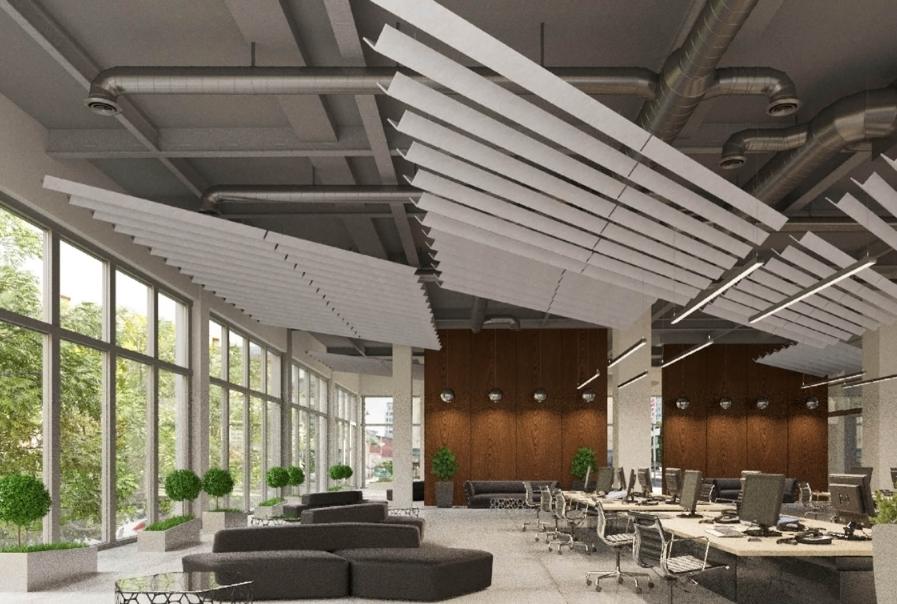 Standard Ceiling Systems - Acoustical - Arktura SoundAngle®