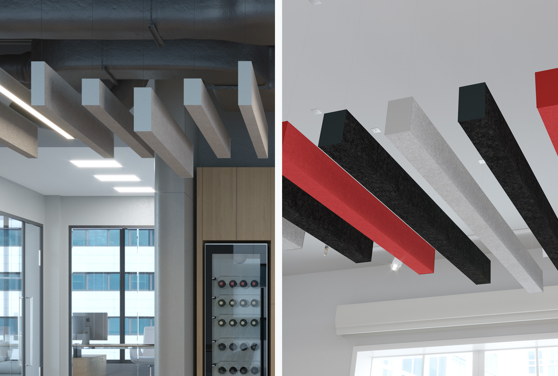 Acoustic Baffle & Lighting System - Arktura SoundBar®