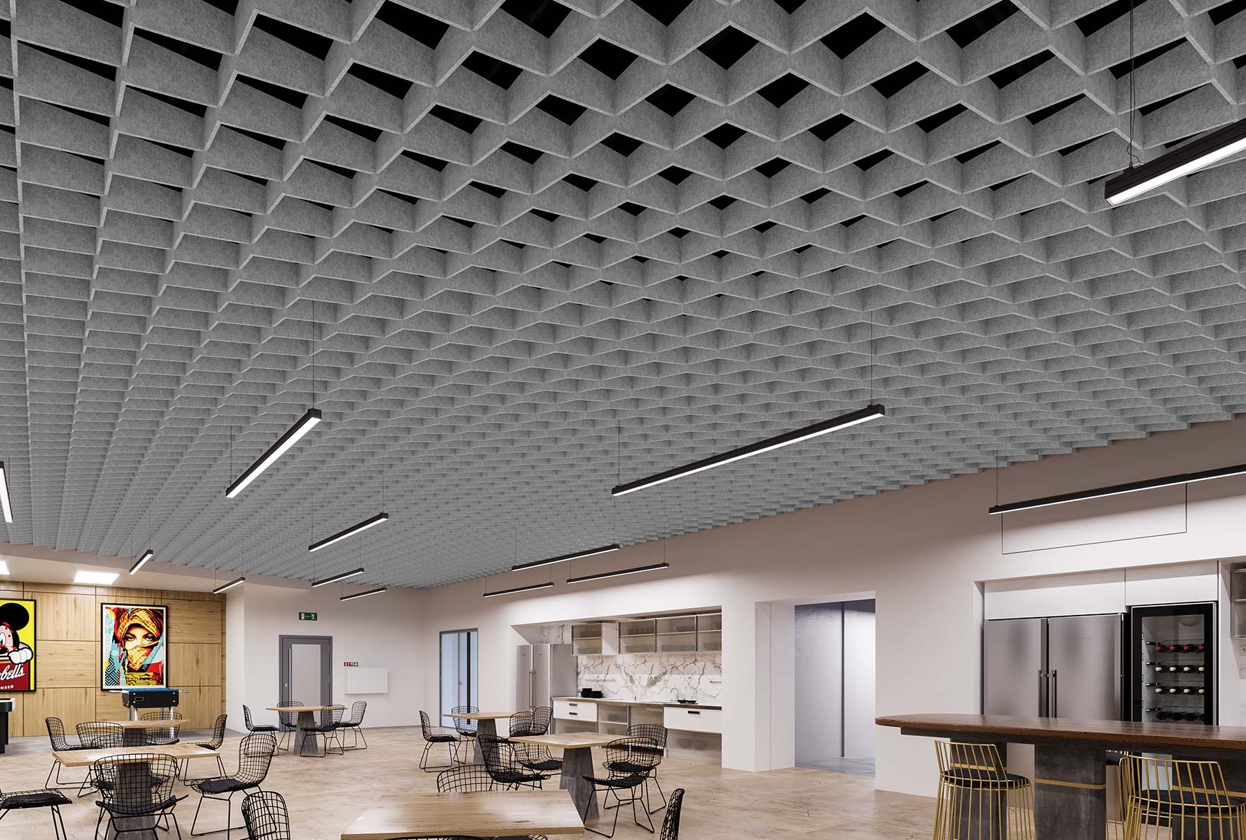 Arktura SoftGrid® - Scale - Standard Ceiling Systems – Acoustical