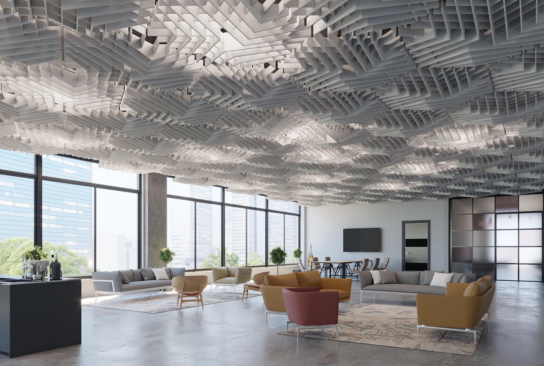 Arktura SoftGrid® - Orbit - Standard Ceiling Systems – Acoustical