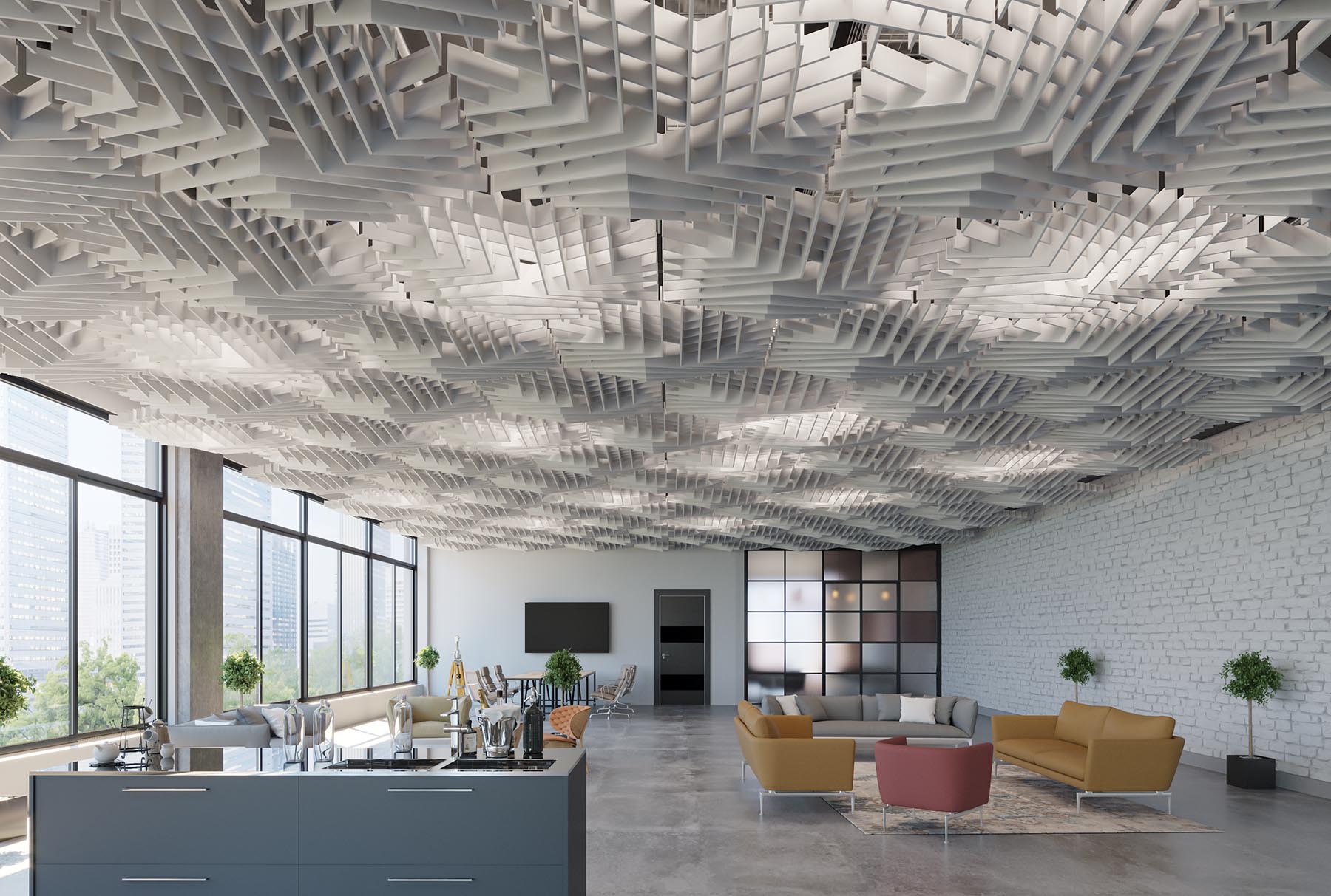Arktura SoftGrid® - Orbit - Standard Ceiling Systems – Acoustical
