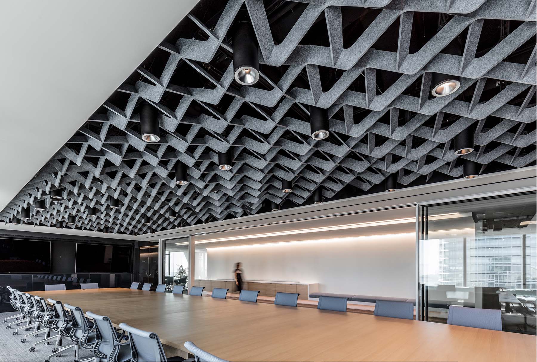 Ceiling Baffles Preconfigured and Adaptive - Arktura