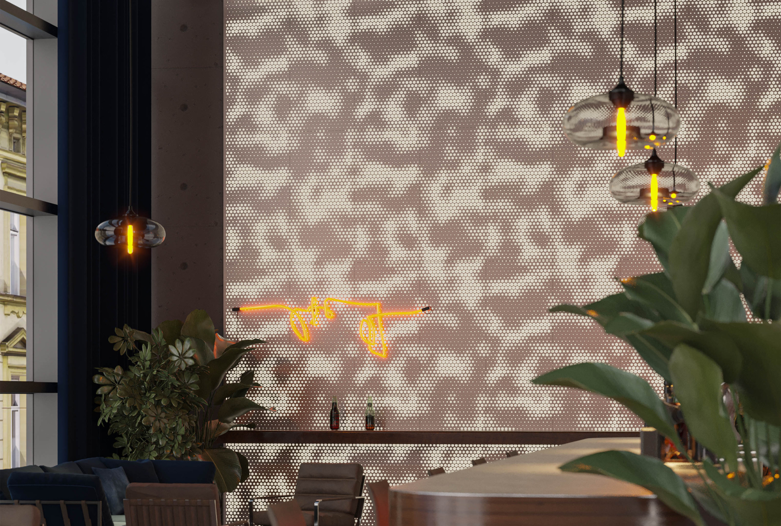 Torsion Spring Panel System - Arktura Vapor® Dappled